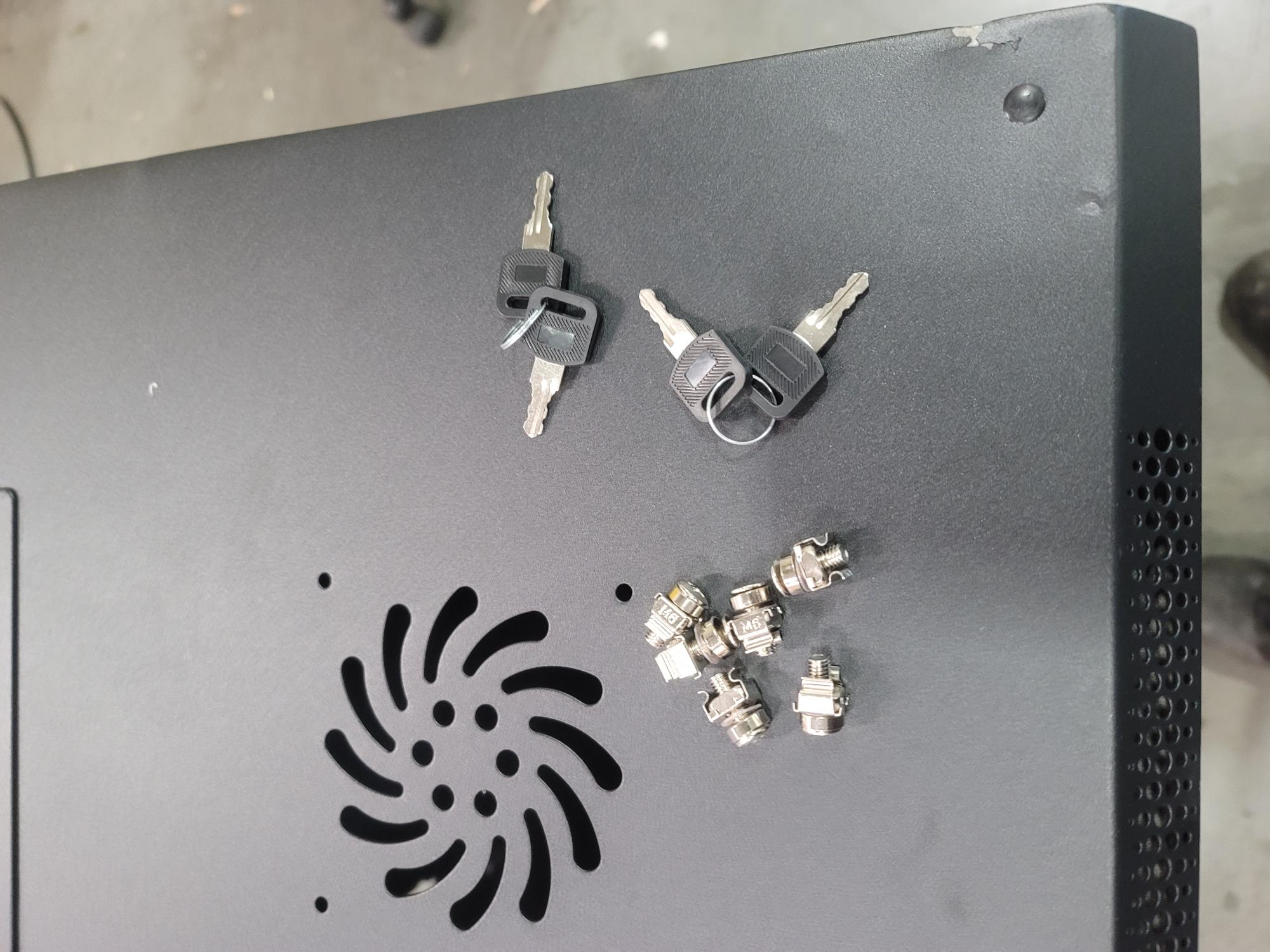 12U Double Section Wall Mounted Server Network Enclosure Rack 23.6 ...