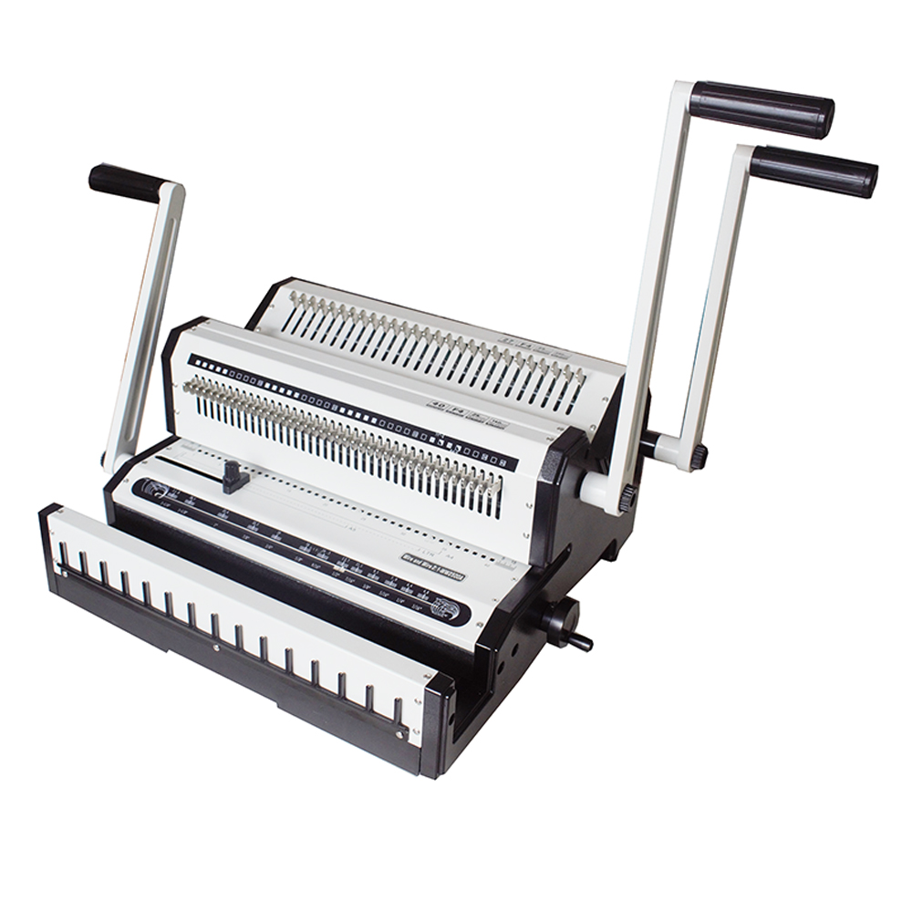2 IN 1 Double Loop Wire Binding Machine Multi functional Wire Binder for Office School and Business Use